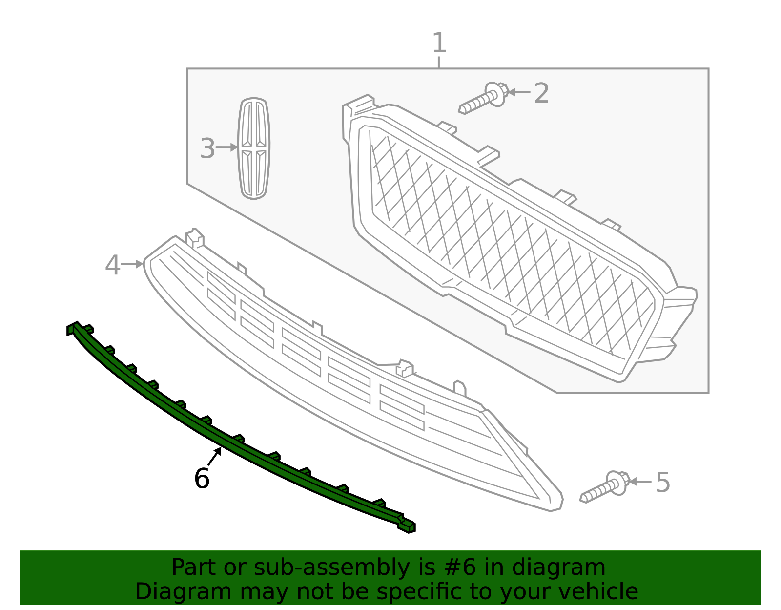 2017-2020 Lincoln MKZ Lower Molding HP5Z-8419-AB | Awesome Parts Ford