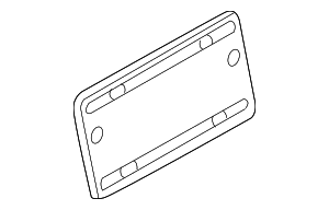 8Y0-827-113-A-9B9 - License Bracket 2022-2025 Audi | Audi OEM Parts Guy