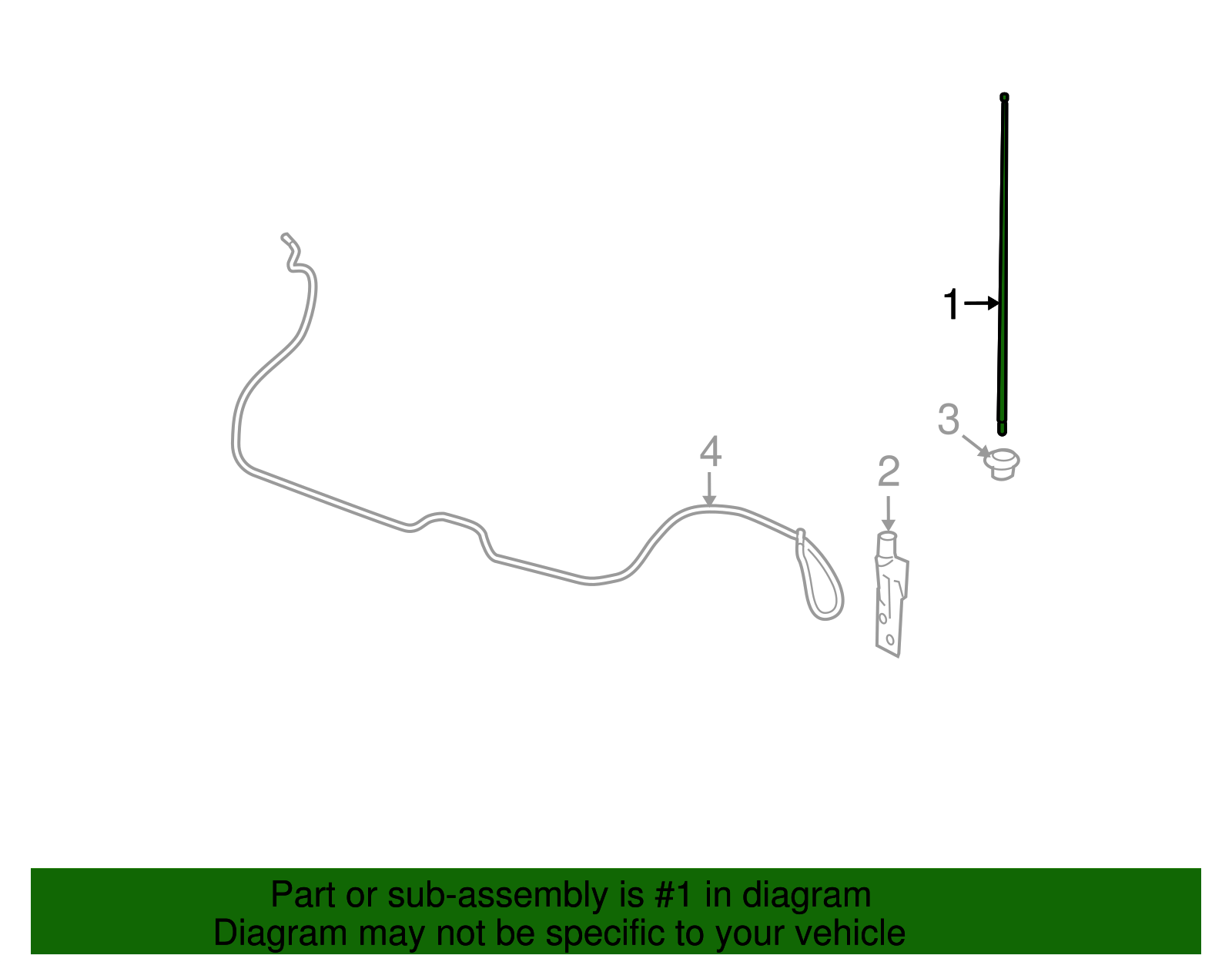 1999-2025 GM Radio Antenna 84170994 GM | GMPartsDirect.com