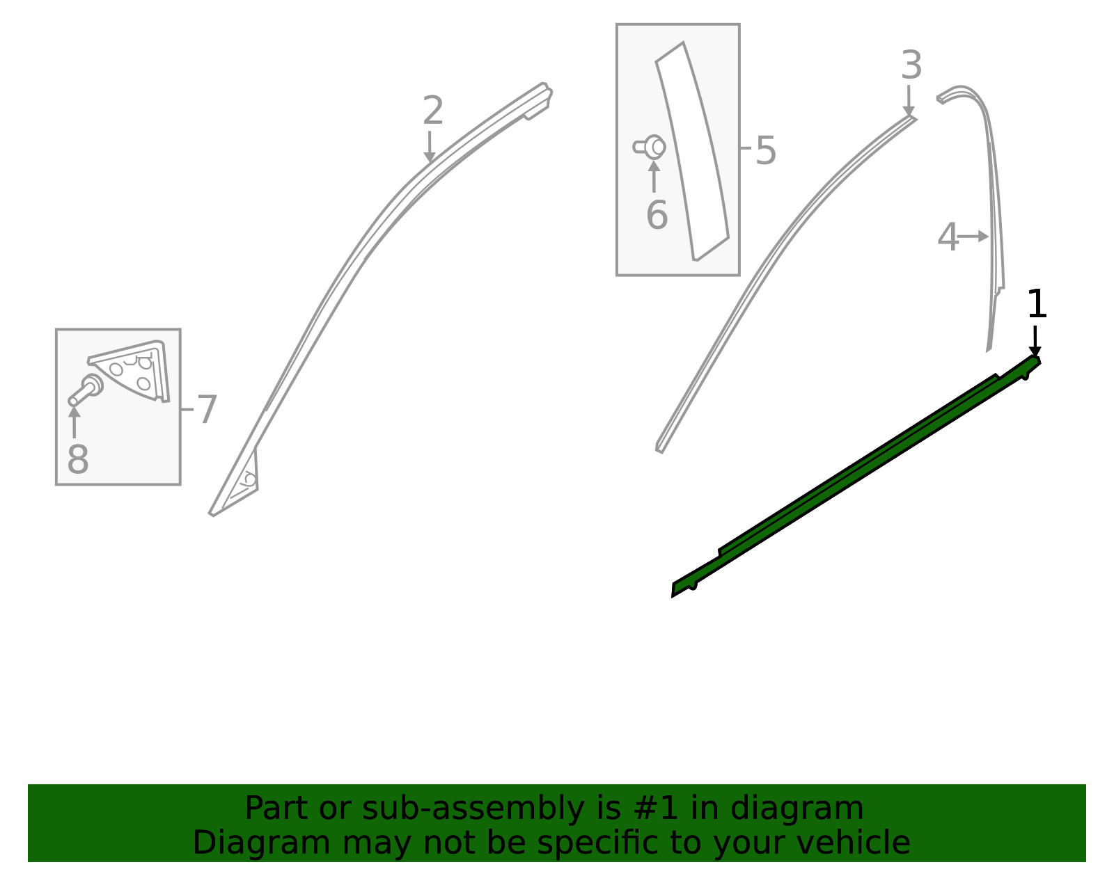 TK48-50-640 - Belt Molding 2016-2023 Mazda CX-9 | MazdaParts.US Store