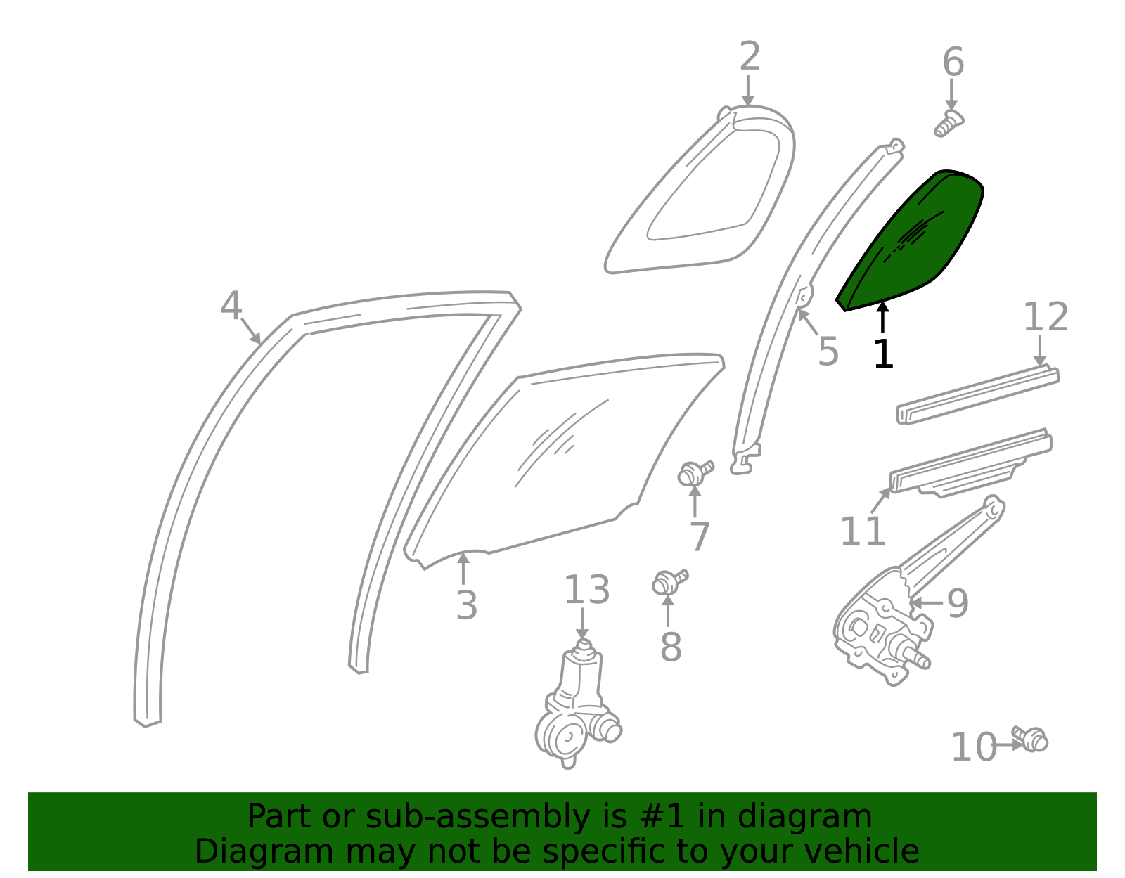 68123-47010 - Fixed Glass 2001-2003 Toyota Prius | Norm Reeves Toyota ...