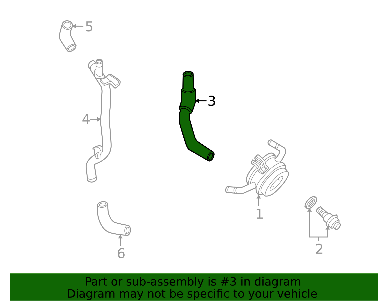 2008-2022 Toyota Sequoia HVAC Heater Hose 87245-0C290 | Bam Wholesale Parts