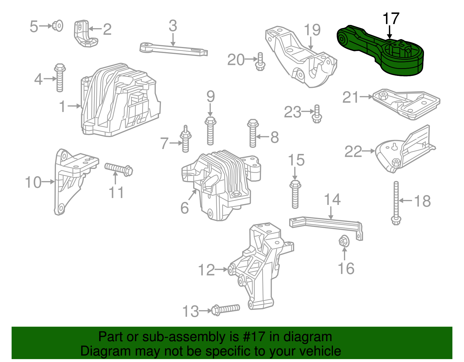 2011-2020 Dodge Journey Insulator 05147774AC | Mopar Parts Canada