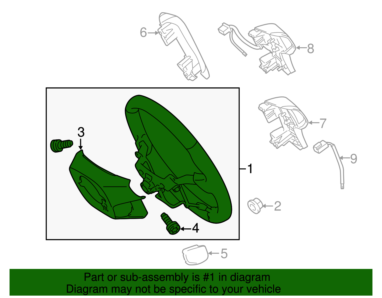 2011-2015 Toyota Sienna Steering Wheel 45100-08210-E0 | Toyota Parts Center