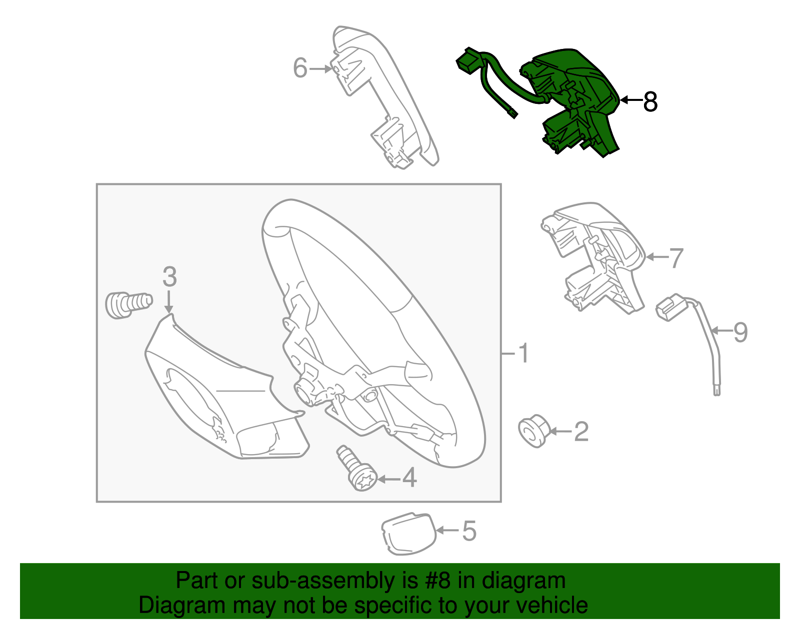 2014 Toyota Sienna Audio Switch 84250-08051-E0 | Toyota Parts Center