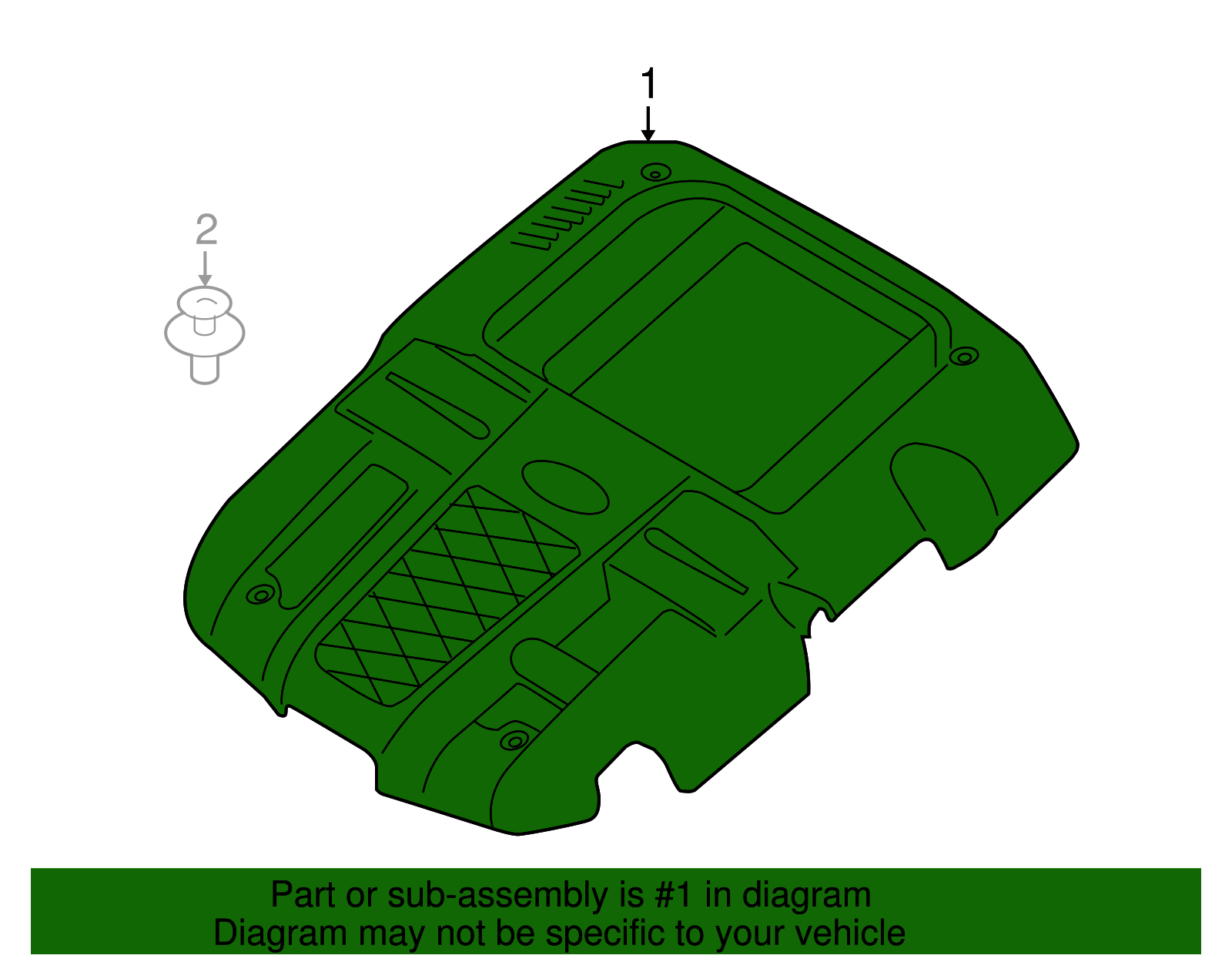 2008-2009 Subaru Engine Cover 14025AA30A | Subaru OEM Parts Online
