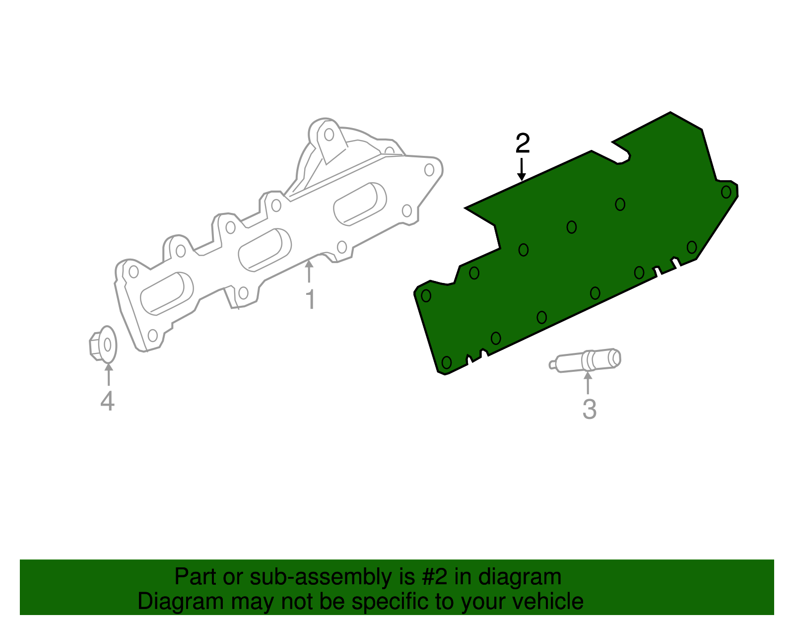 HL3Z-9448-A - Manifold Gasket 2017-2021 Ford | Ford Parts Direct