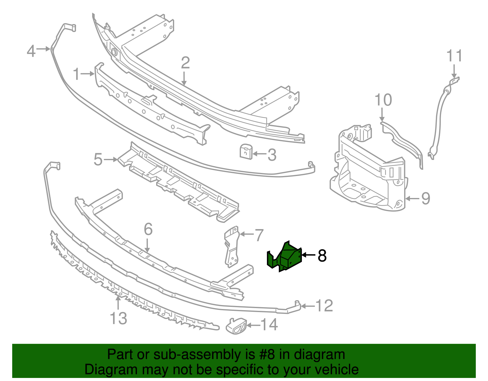 2016-2025 BMW | Lower Impact Bar Adapter | 51117357216 | BMW OEM Parts ...
