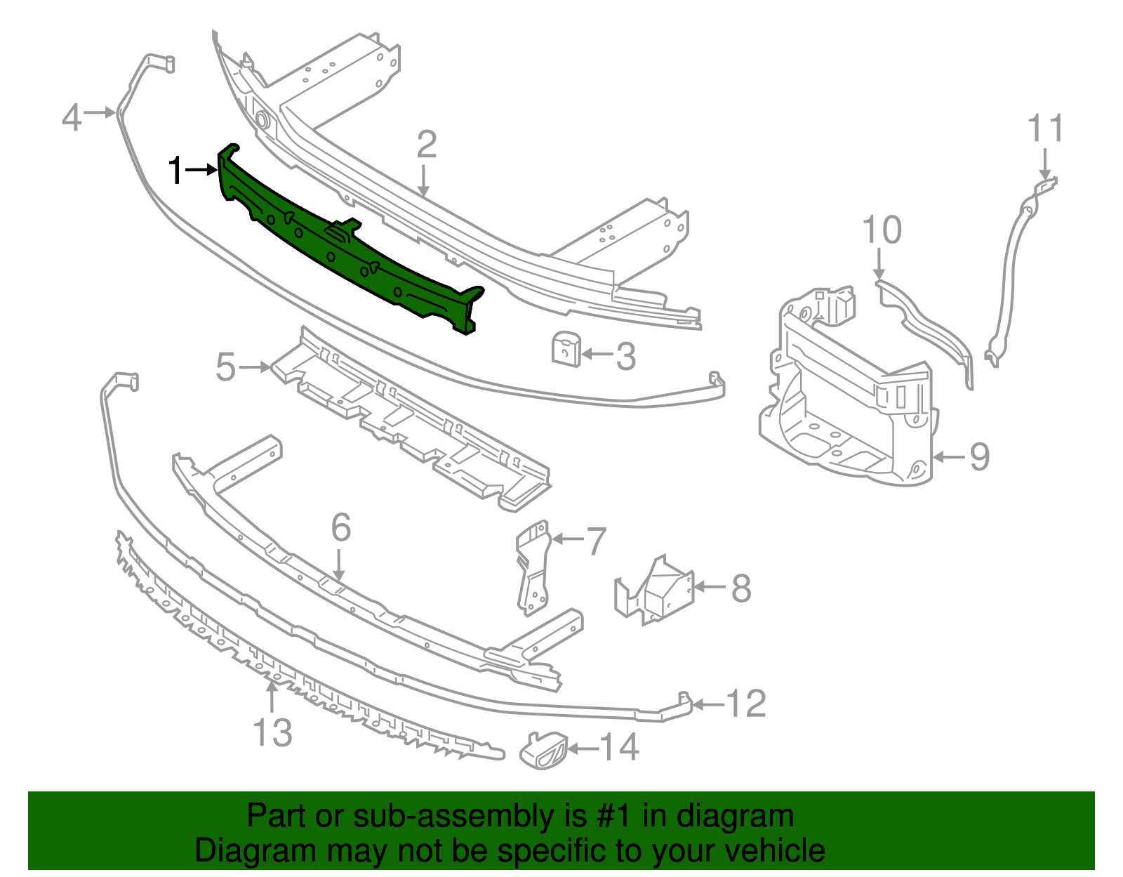 51117358794 - 2016-2019 BMW Absorber (51-11-7-358-794) | BMW of South ...