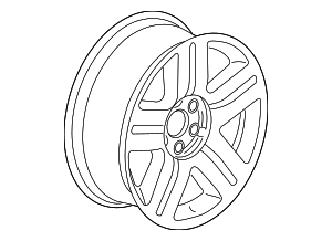 2008-2013 Chevrolet Silverado 1500 18x8-Inch Aluminum 6-Spoke Wheel ...