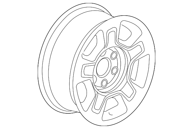 GM Parts | Genuine 17x7.5-Inch 5-Spoke Wheel Part# 9598077 | GM Parts Store