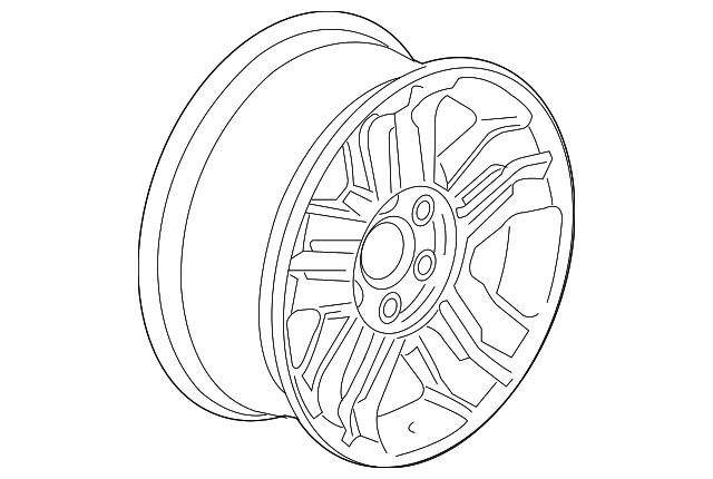 9598055 - 2008-2014 Chevrolet - 18x8-Inch 12-Spoke Aluminum Wheel | My ...