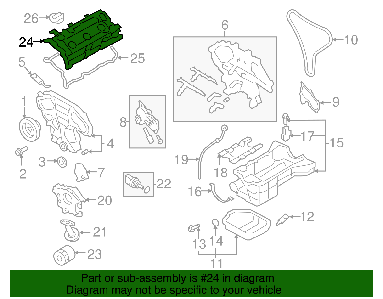 2009-2014 Nissan Valve Cover 13264-JP01A | Scott Evans Nissan Parts