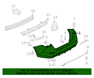 Front Bumper 62022-6LY2J | Nissan OEM Parts Online