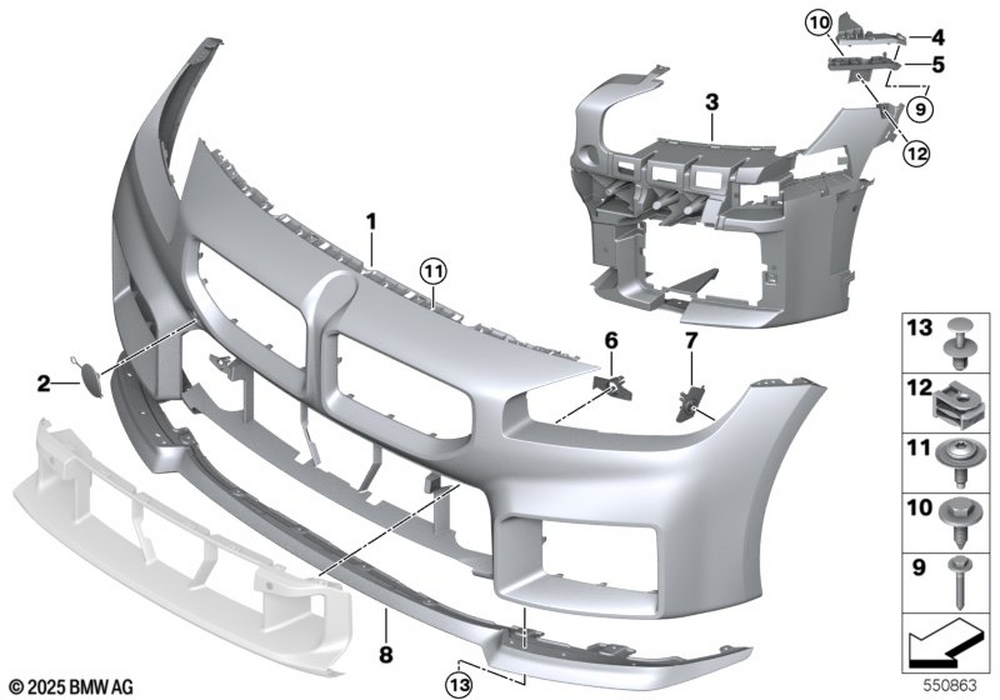 51117874202 - BMW Front Splitter 2024-2026 BMW | Performance Auto Parts