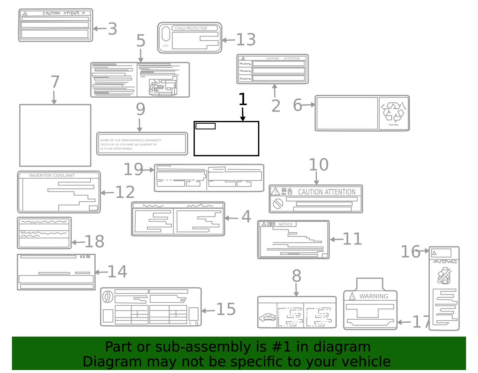 Emission Label 11298-37350 - Compliance You Can Count On | AutoNation Parts