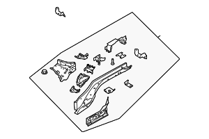 LX6Z-7810125-AF - Rear Rail Assembly 2024-2025 Ford Bronco Sport | Big ...