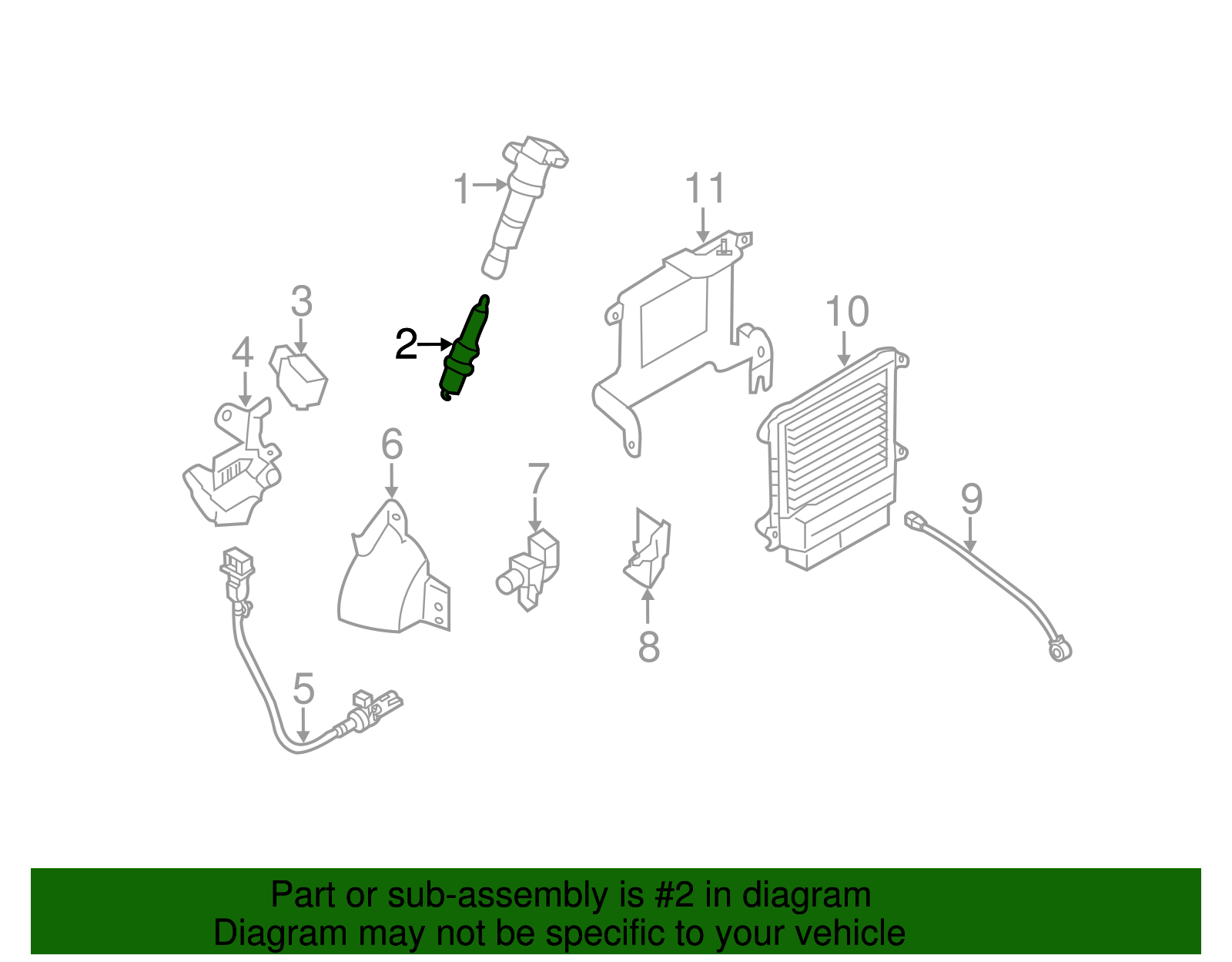 2011-2015 Kia Spark Plug 18851-11060 | OEM Parts Online