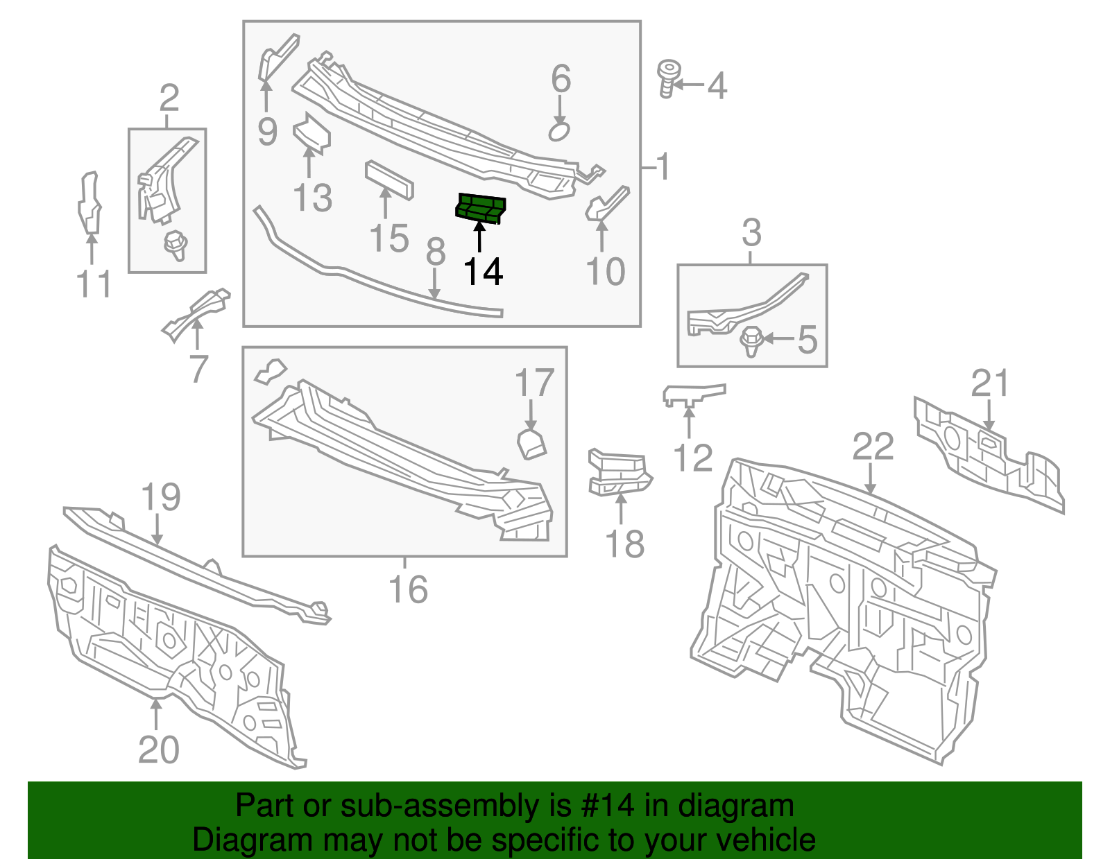 74222-TR0-A00 - Lid 2012-2015 Honda Civic | Honda Parts Online