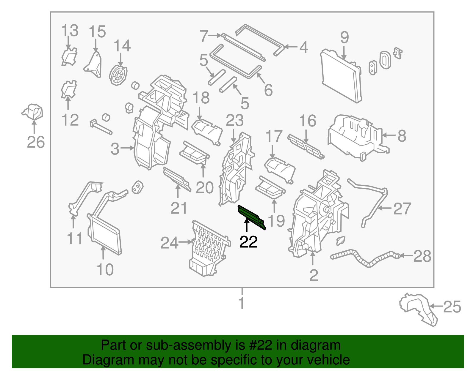97145-D3010 - HVAC Blend Door 2017-2022 Kia Sportage | Kia.Parts Store