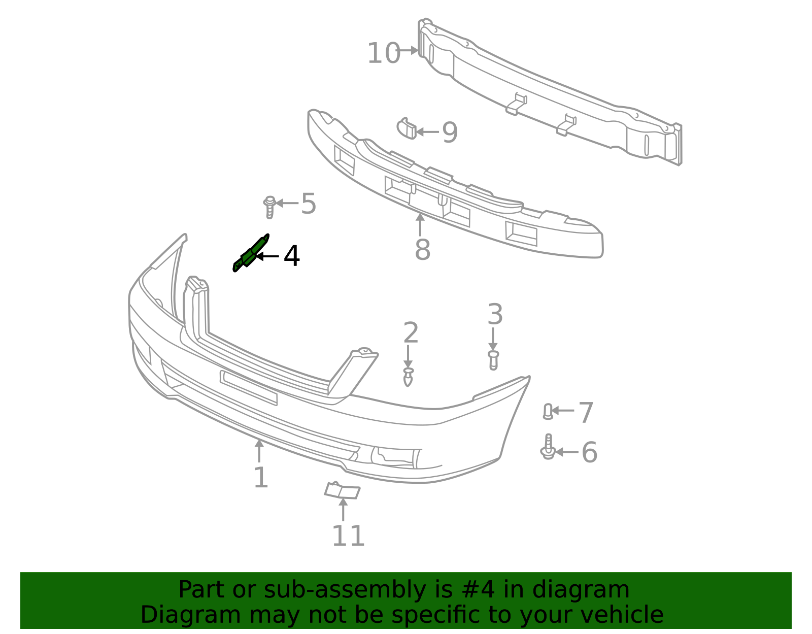 86516-3C000 - Upper Bracket 2001-2002 Kia Optima | Kia.Parts Store