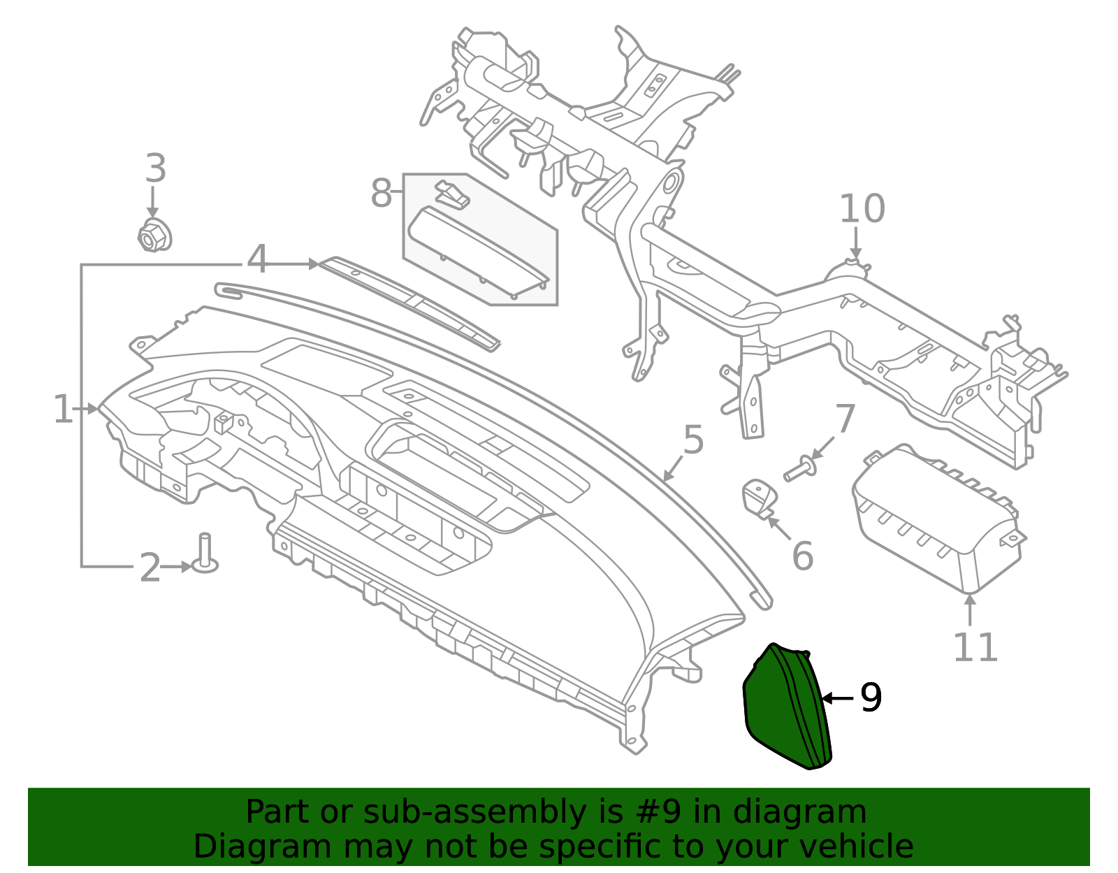 2023-2025 Genesis G90 End Panel 84780-T4000-DUE | MotorMotor
