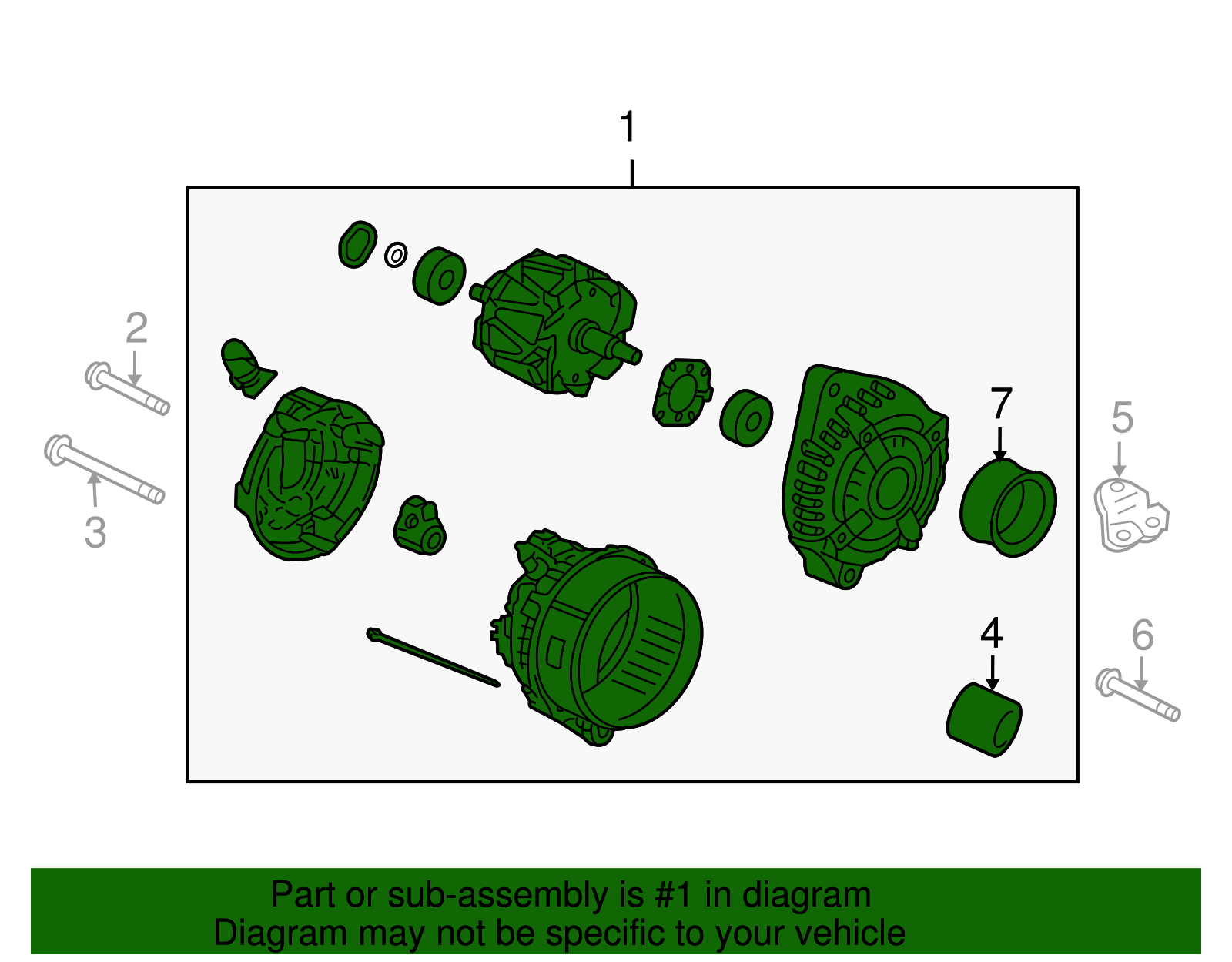 Genuine OEM Acura - Alternator Part# 06311-RGW-505RM | Acura Parts For Less