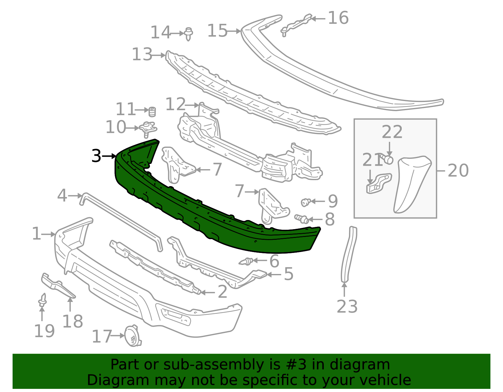 1999-2002 Toyota 4Runner Face Bar 52101-35660 | OEM Parts Quick