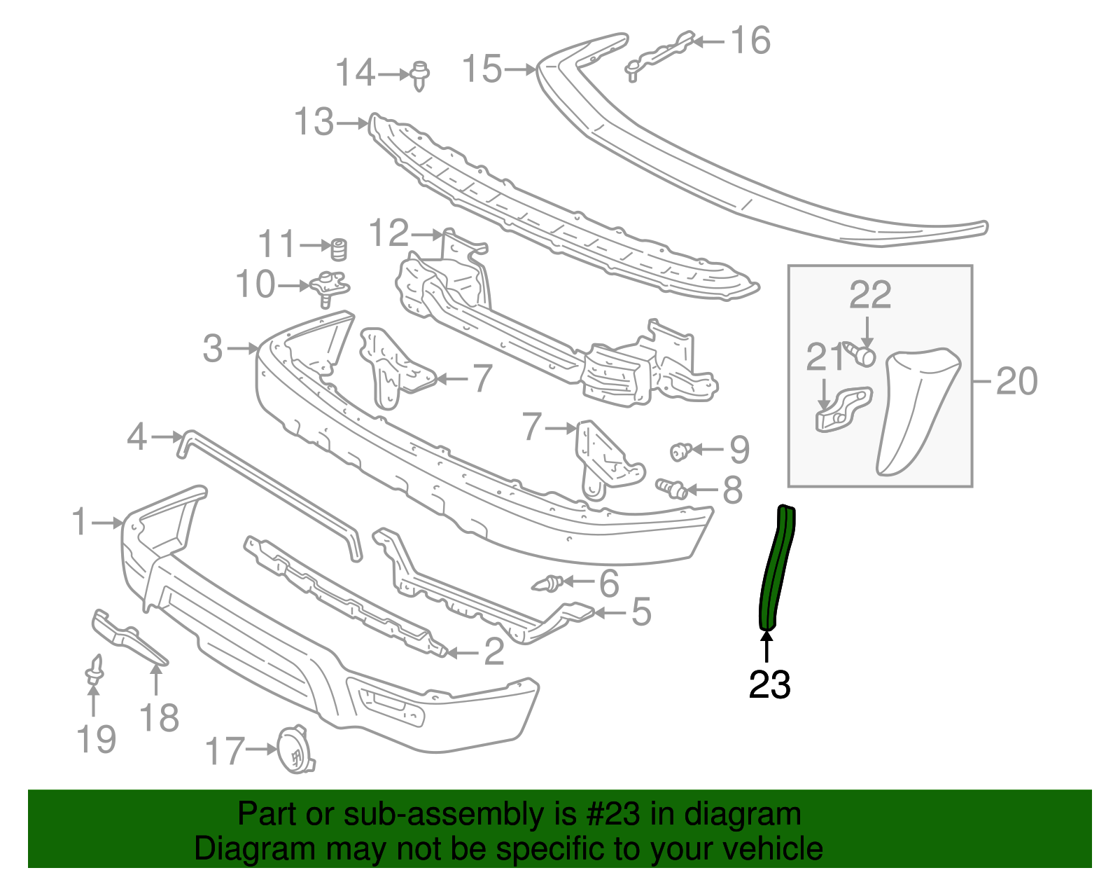 2000-2002 Toyota 4Runner Flare Pad 75659-35040-B5 | Toyota Parts Center