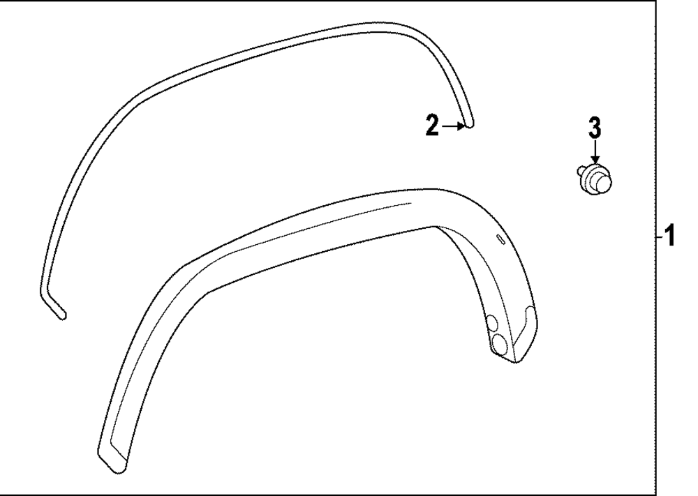 2022-2024 Toyota Tundra Wheel Opening Molding 75087-0C900 | Toyota ...