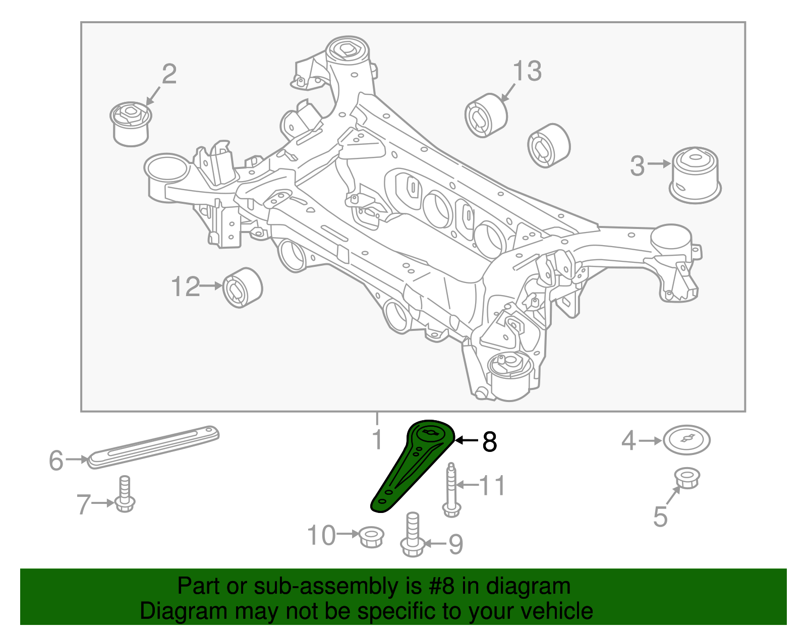 55481-B1000 - High-Quality Suspension Subframe Reinforcement Bracket ...