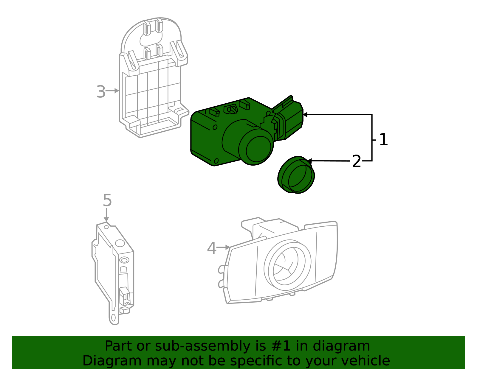 2019-2020 Toyota Mirai Park Sensor 89341-33220-B8 | Toyota Parts Center