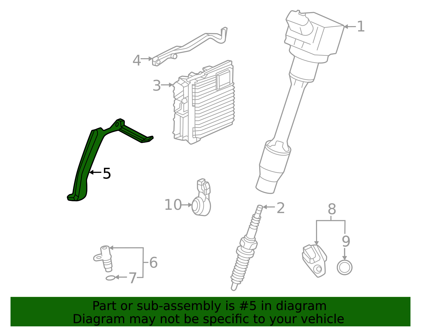 2023-2025 Toyota 2023-2024 Toyota - ECM Lower Bracket 89668-F6010 ...