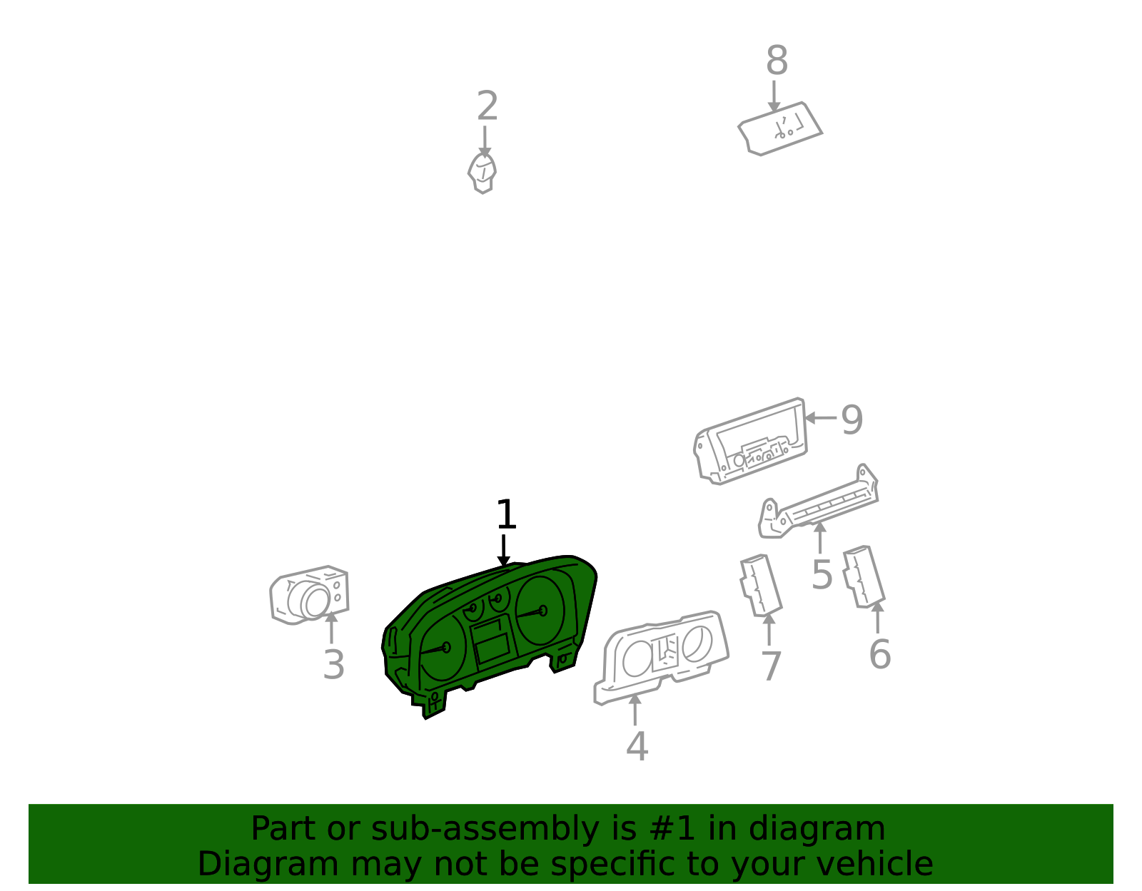 Buy Genuine GM Auto Parts - Cluster (Part # 20777699) | GM Parts Store
