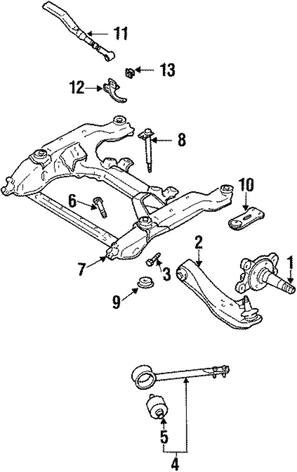 54476-6P002 - Tension Rod Bushing 1997-2001 Infiniti Q45 | Infiniti of ...
