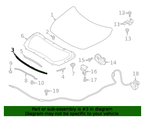 2019-2025 Nissan Altima Front Seal 65820-6CA0A | Scott Evans Nissan Parts