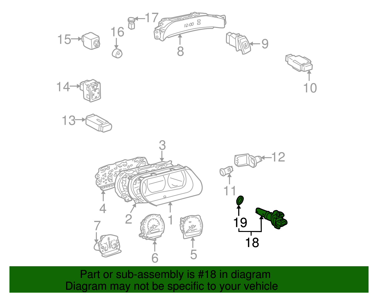 1993-2015 Toyota Vehicle Speed Sensor 89413-08020 | OEM Parts Online