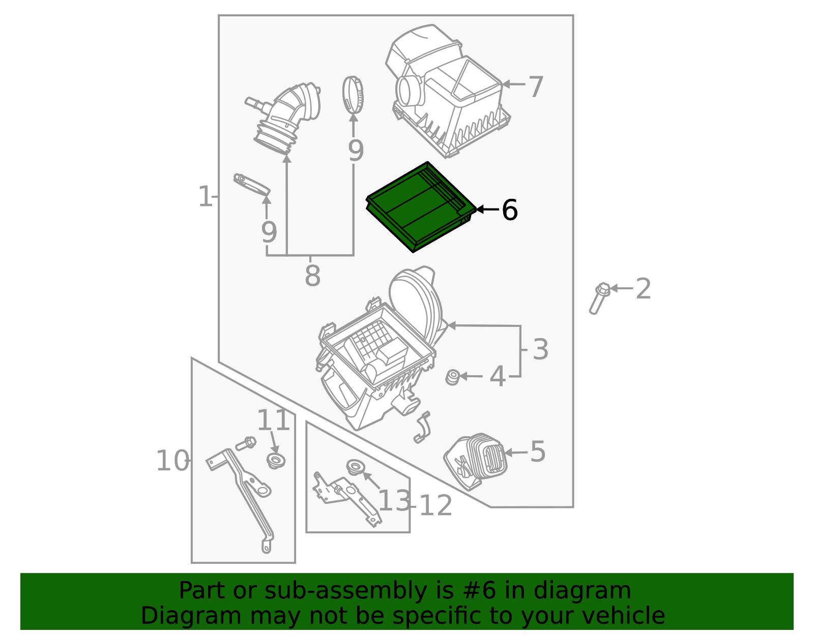 2020-2025 Ford | Motorcraft™ Air Filter | FA-1948 | Walls' Ford Parts