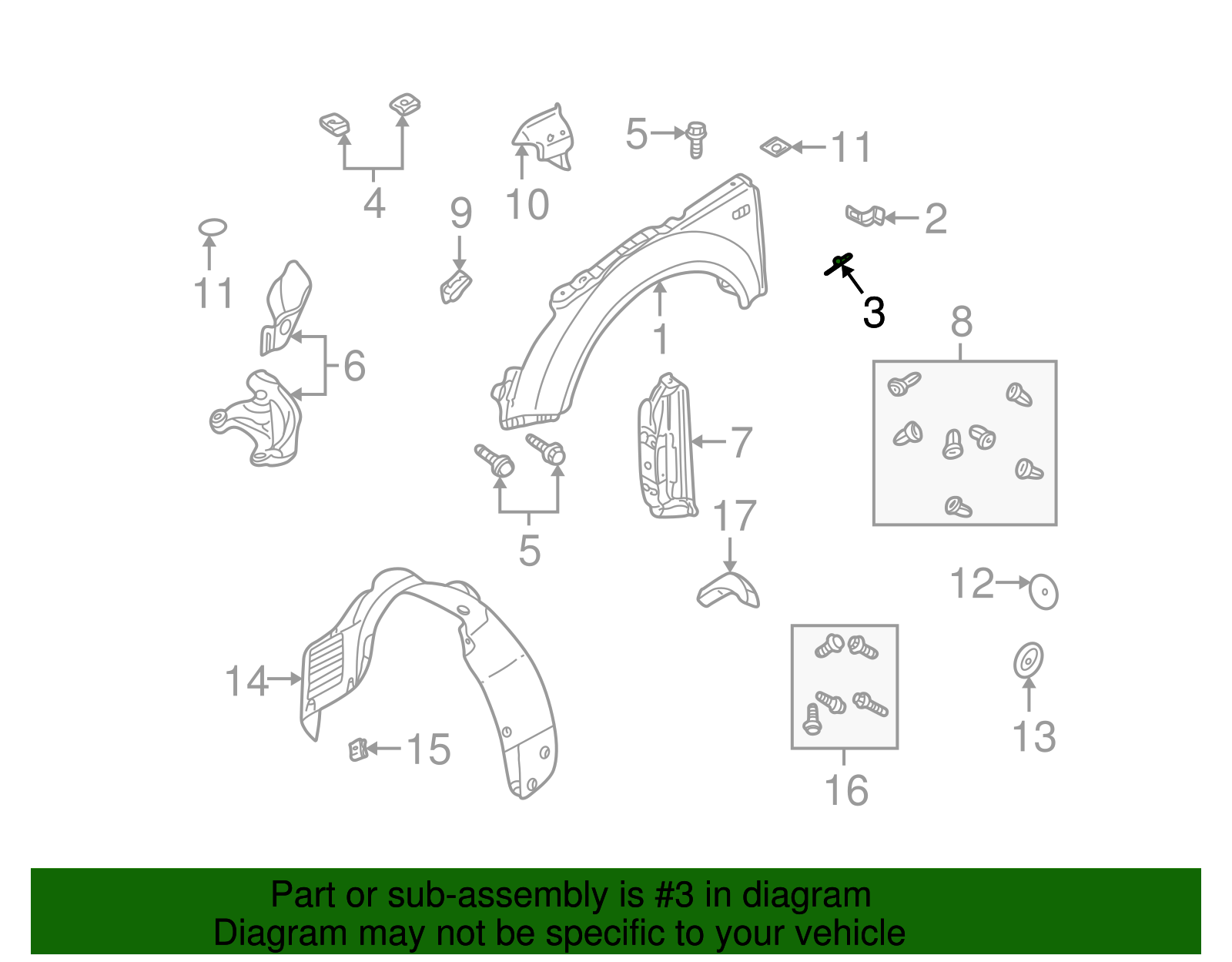 N-907-979-01 - Fender Rivet 2000-2006 Audi | Audi OEM Parts