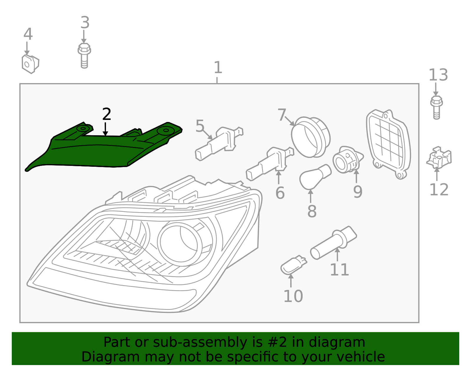 92197-2J000 - Headlamp Assembly Bracket 2009 Kia Borrego | Kia.Parts Store