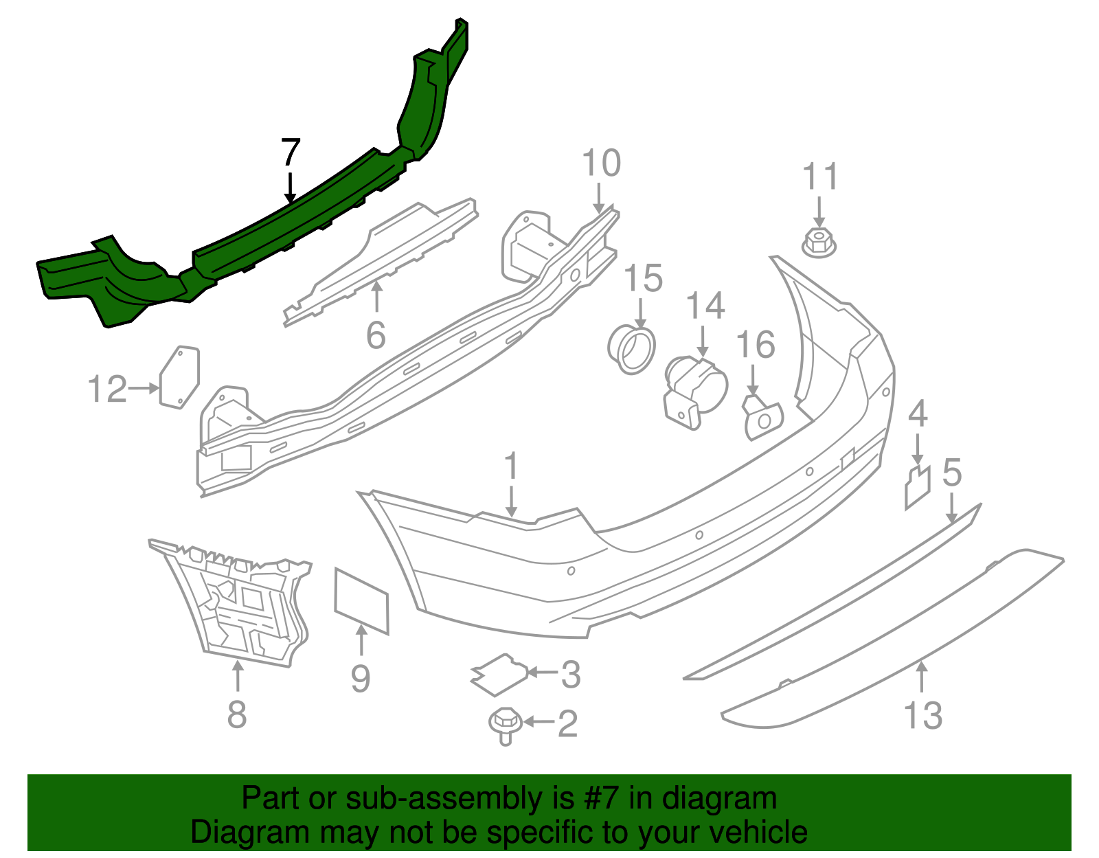 51127256922 - 2012-2018 BMW Center Support (51-12-7-256-922) | BMW of ...