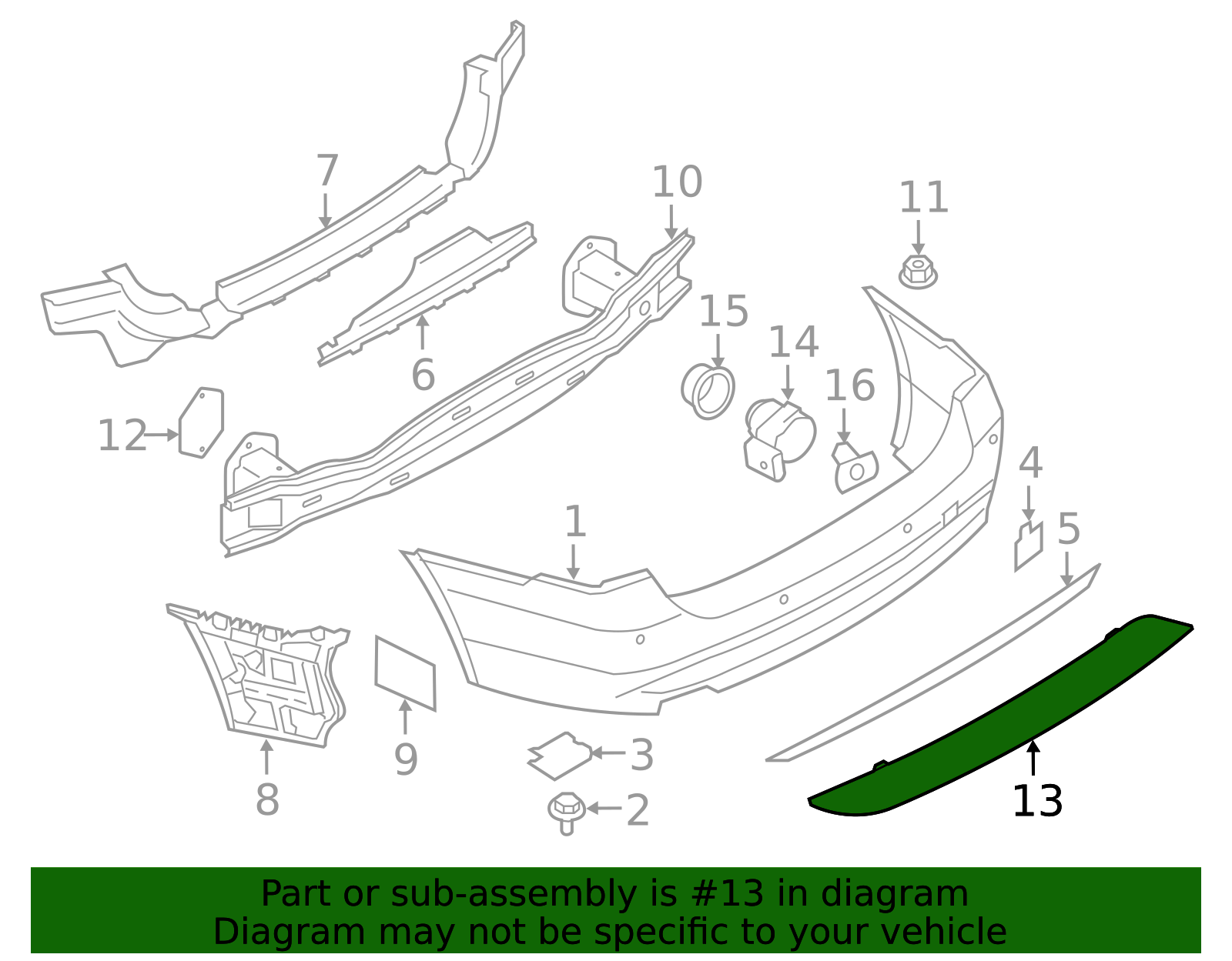 63147382233 - 2012-2017 BMW Reflector Panel (63-14-7-382-233) | Parts ...