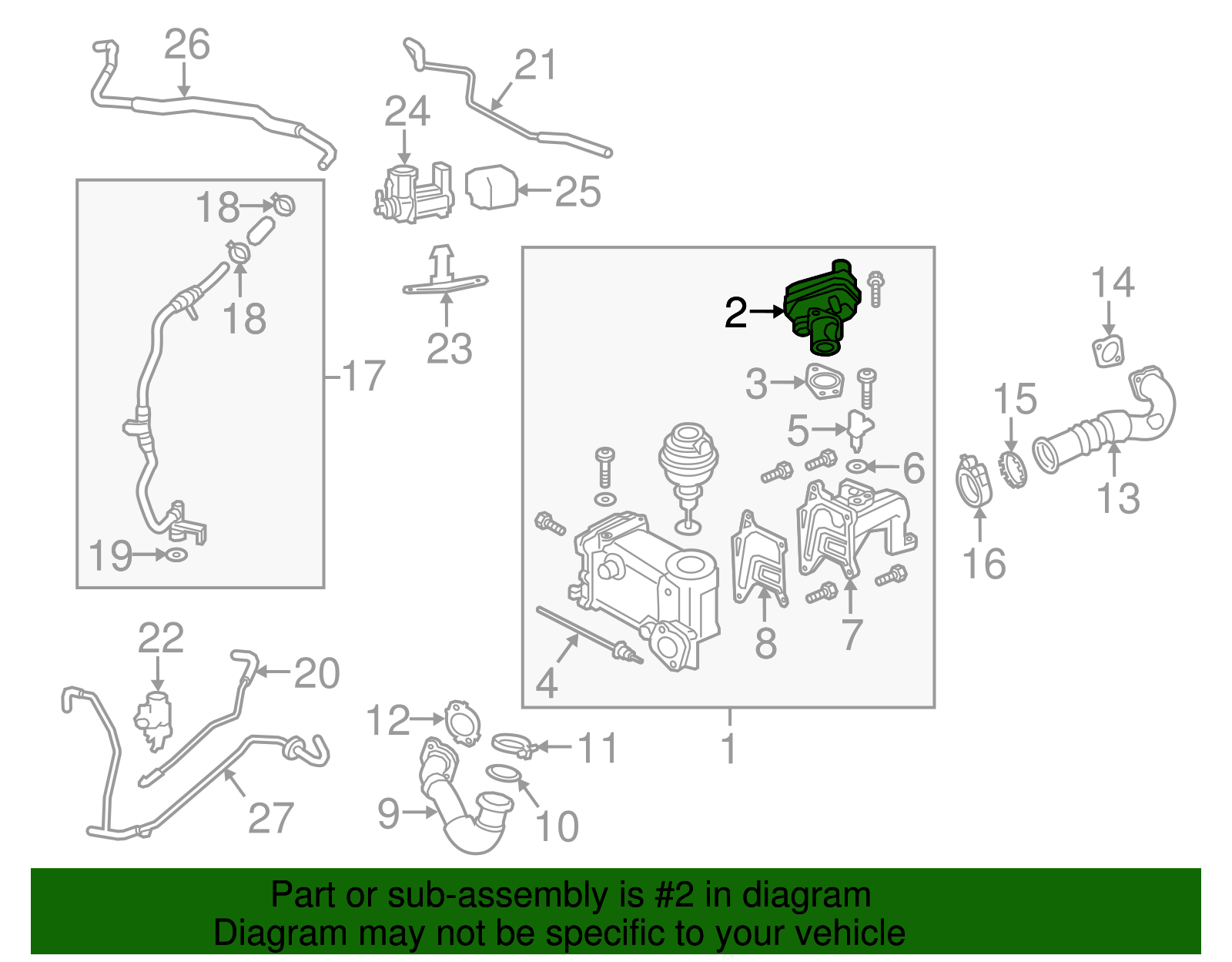 059-131-503-AN - Exhaust Gas Re-Circulation (Egr) Valve 2013-2016 Audi ...