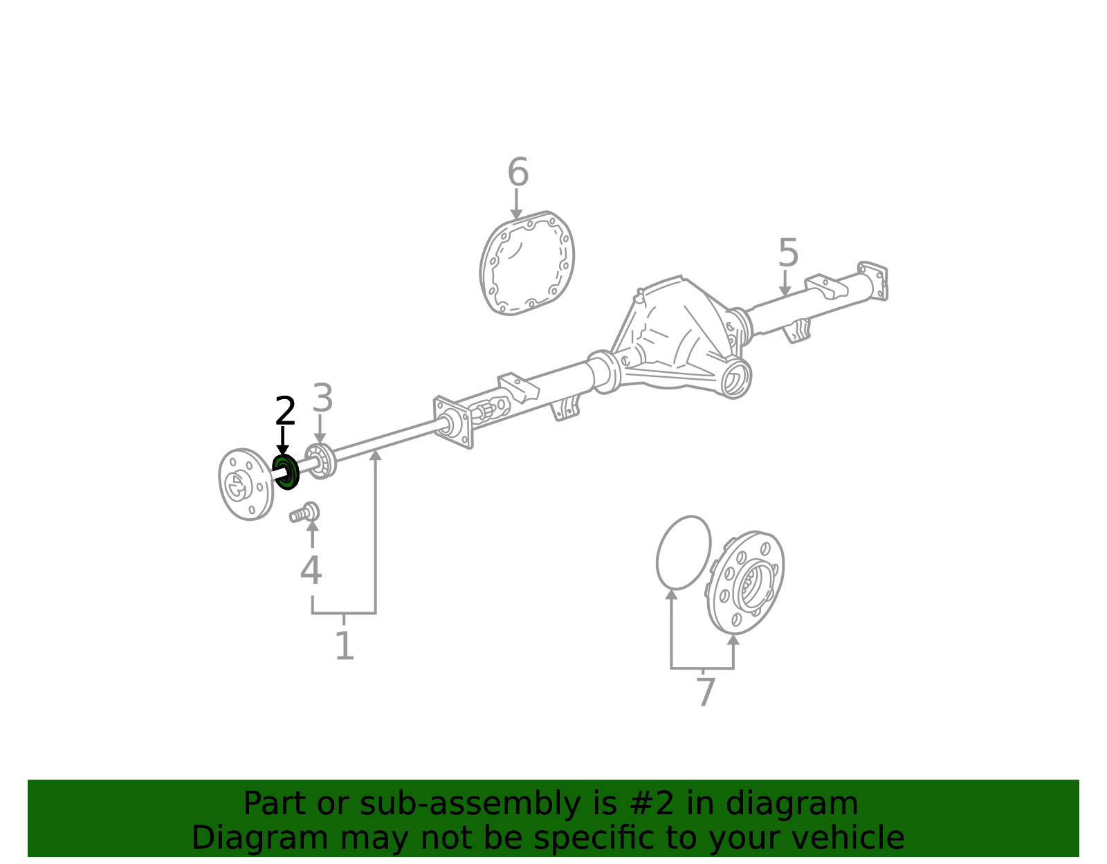 Drive Axle Shaft Seal 5L3Z-1S177-AB | OEM Parts Online