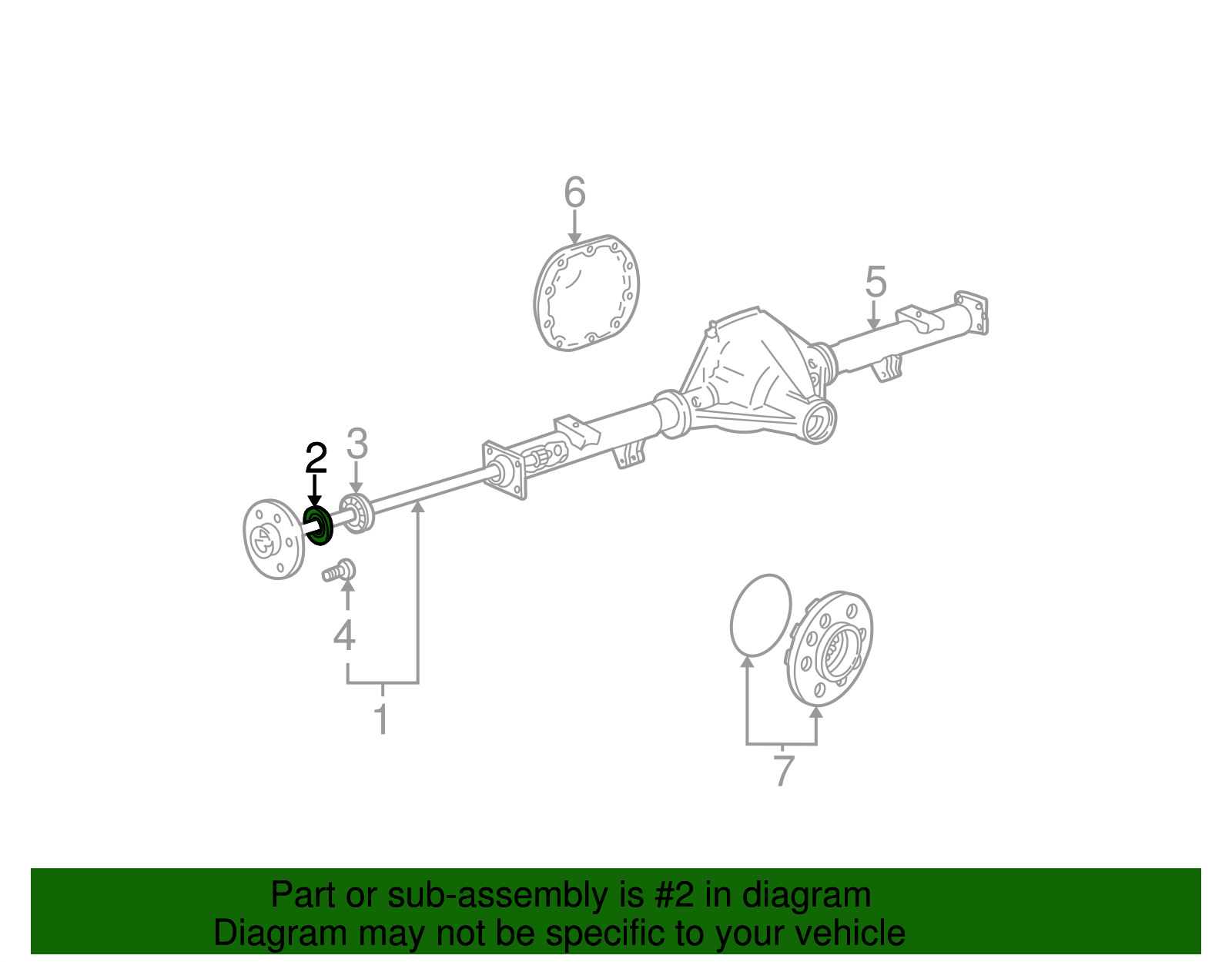 5L3Z-1S177-AB - Axle Shaft Oil Seal 1984-2025 Ford | Ford Parts Direct