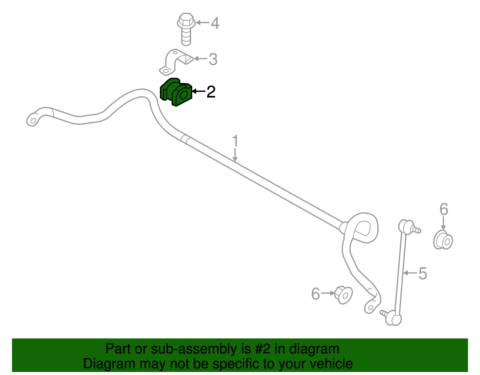 4056A079 - Stabilizer Bar Bushing 2007-2025 Mitsubishi | Mitsubishi ...