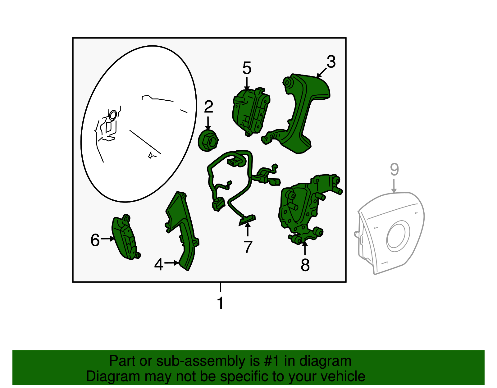 2009-2014 GM Dark Titanium Steering Wheel 22947801 | GM Parts Center