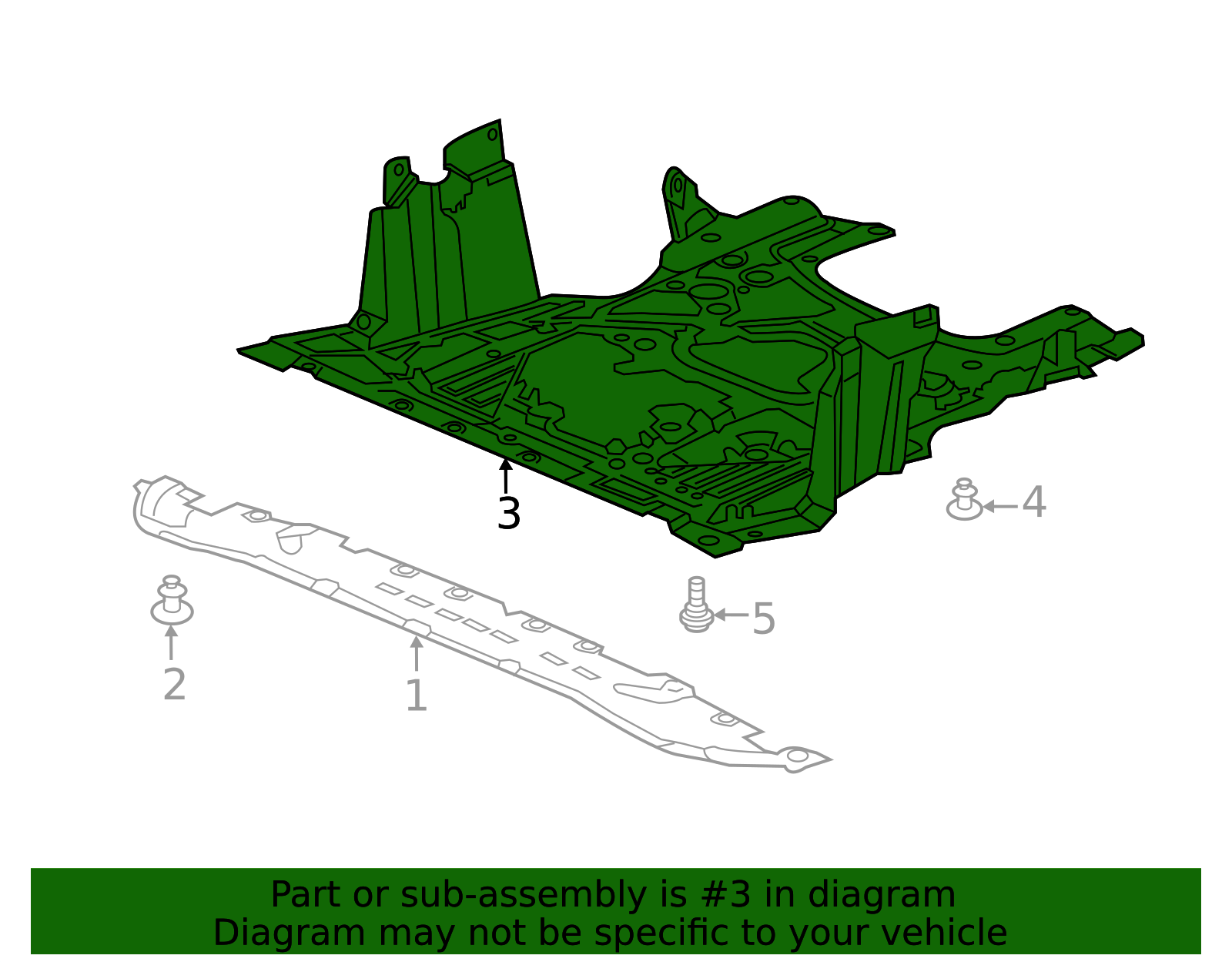 2018-2021 Honda Clarity Cover Assy. Motor (Lower) 74110-TRW-A00 | Honda ...