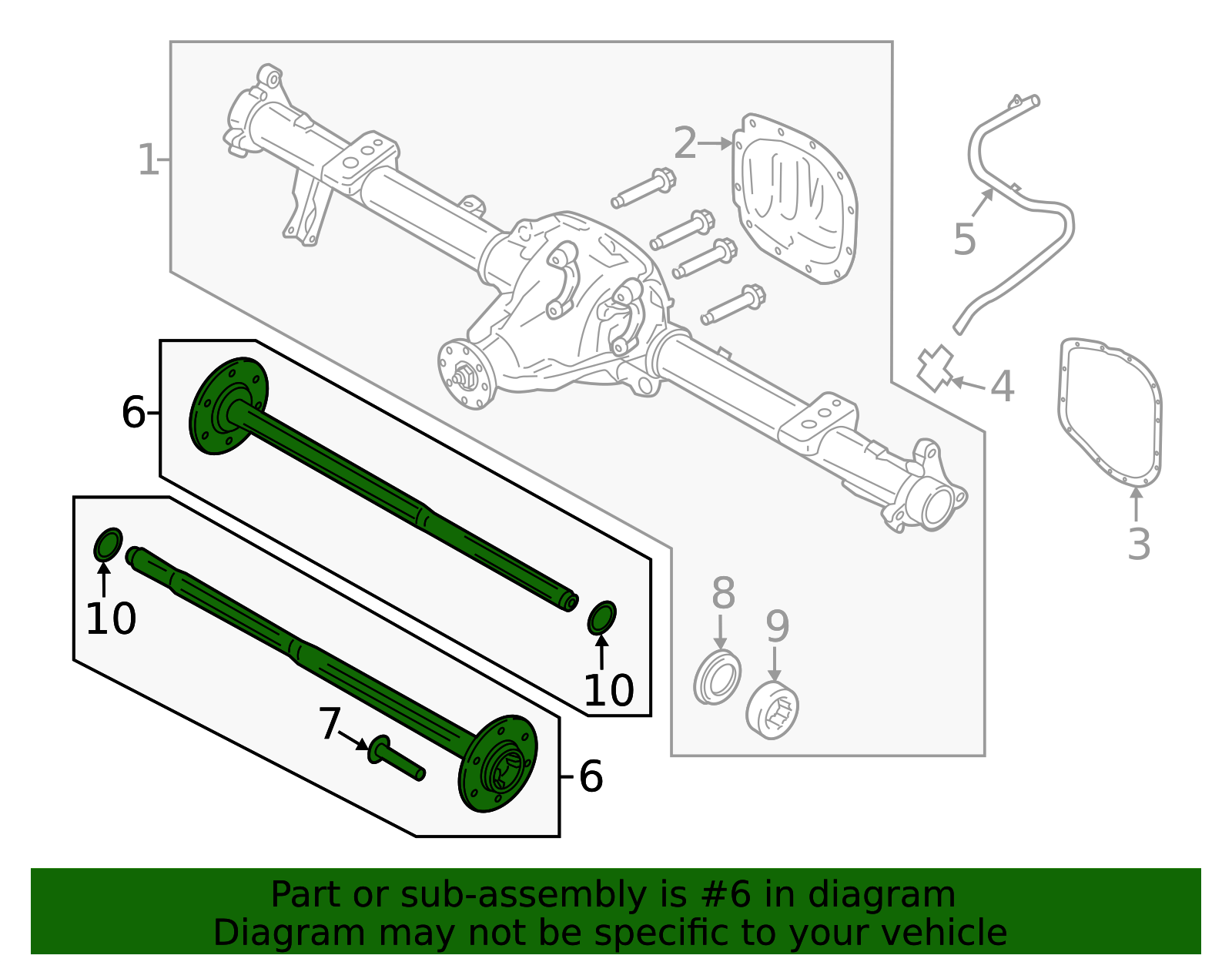 2021-2025 Ford F-150 Shaft Assembly Rear Axle ML3Z-4234-L | OEM Parts ...