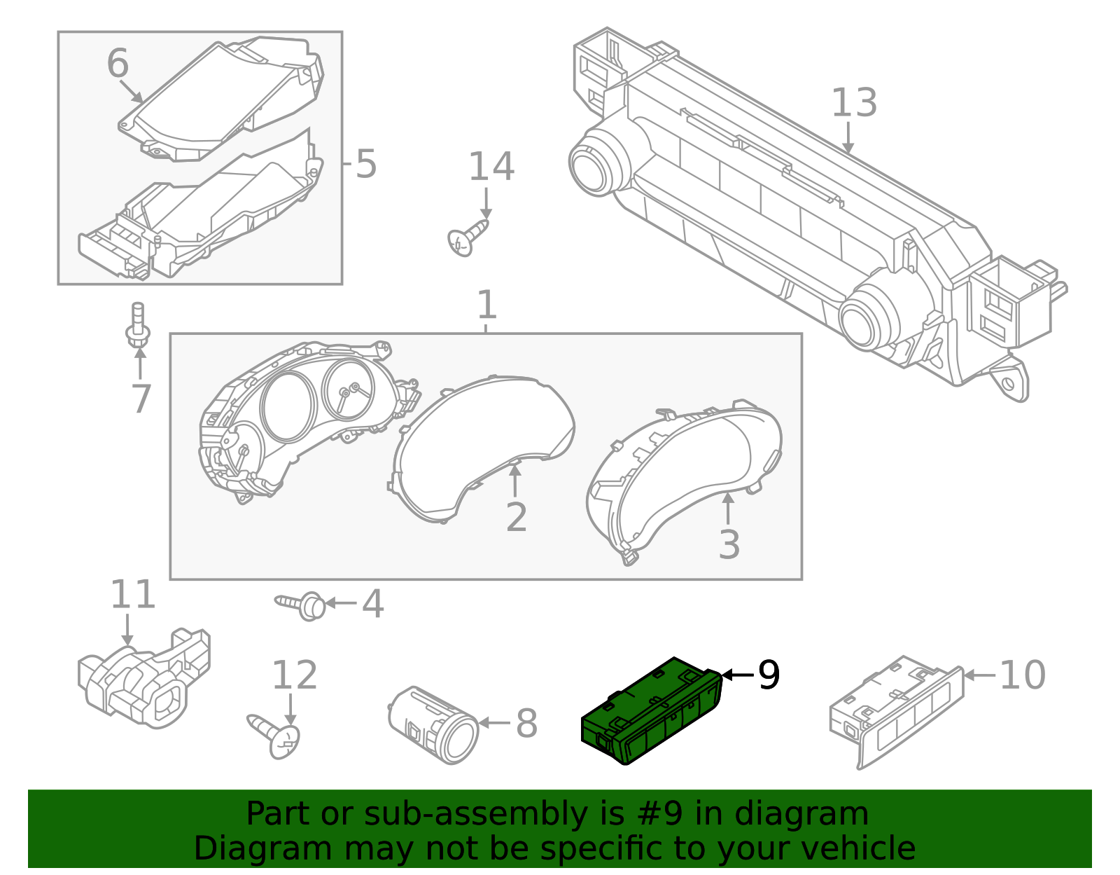 2020-2021 Mazda CX-30 | Switch Assembly | DEKB-66-170 | Mazda Online Parts